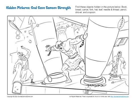 Free Samson Coloring Pages 2025
