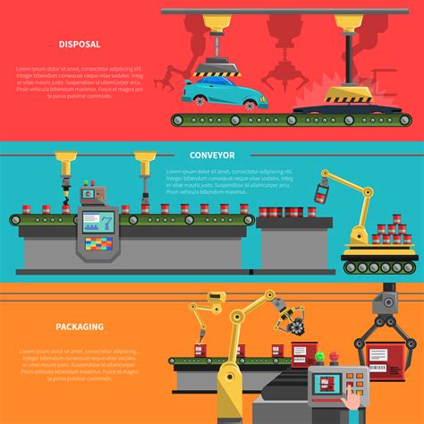 Robot Banners Set 468052 Vector Art At Vecteezy
