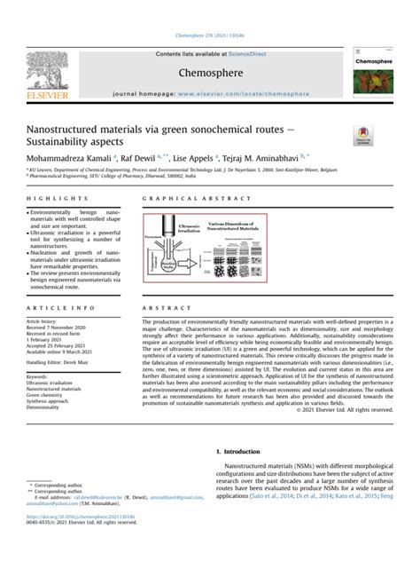 Chemosphere 2021 Pdf