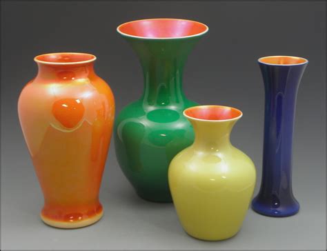 Four Imperial Lead Lustre Vases Collectors Weekly