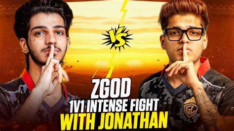 🇮🇳jonathan Vs Zgod 1v1 🥵 Zgod Fully Demotivated 🤣 Youtube