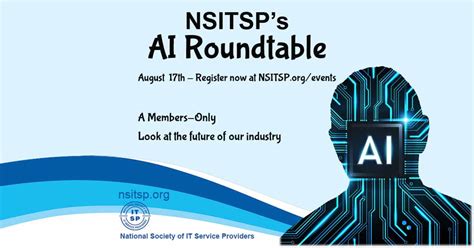 Ai Roundtable August 17th National Society Of It Service Providers