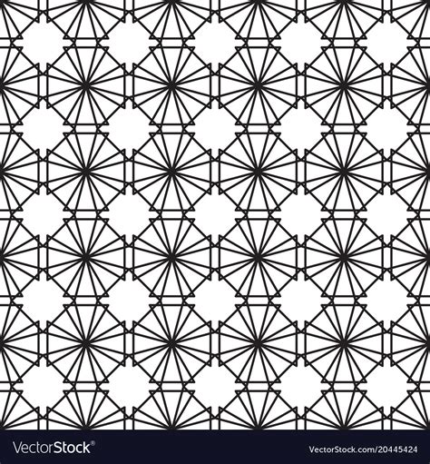 Lotus Leaf Geometric Pattern Seamless Royalty Free Vector