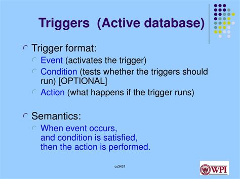 Ppt Triggers Vs Constraints Powerpoint Presentation Free Download