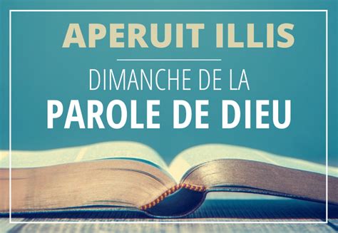 22 Janvier 2023 Le Dimanche De La Parole De Dieu Église Catholique