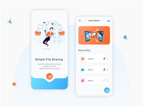 smart switch file sharing app ui ux design app design smart