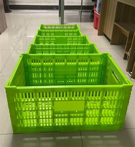 Plastic Moving Box Crates Plastic Collapsible Mesh Crates For Fruits