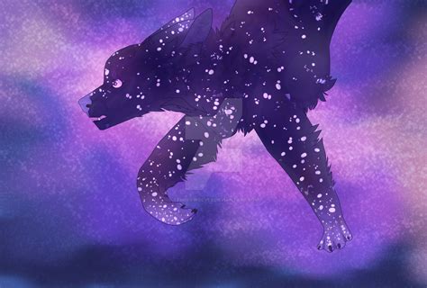 Starry Wolf Commission By Temberwolves On Deviantart