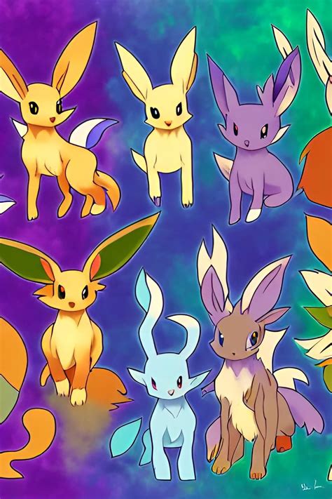 I Added ‘eeveelutions To An Ai Generated Art App R Pokemongo