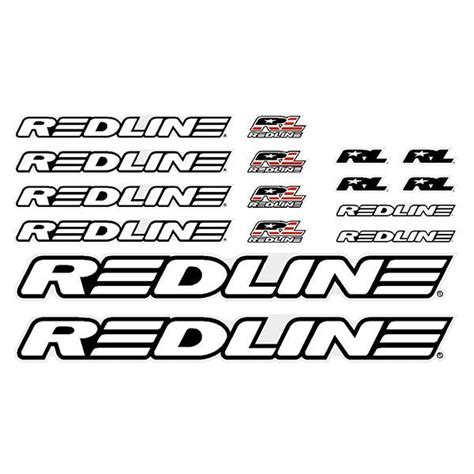 Redline Generic White Bmx Decal Set Bmx Products Usa
