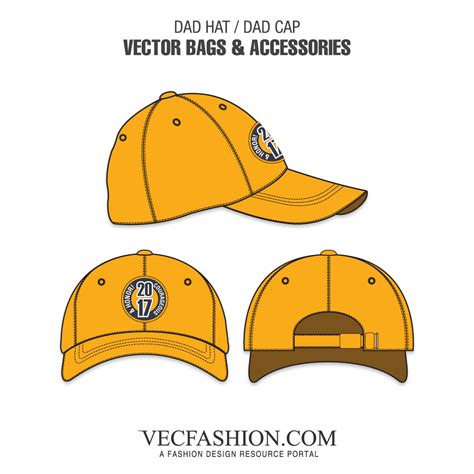 Dad Hat Template Vector At Collection Of Dad Hat