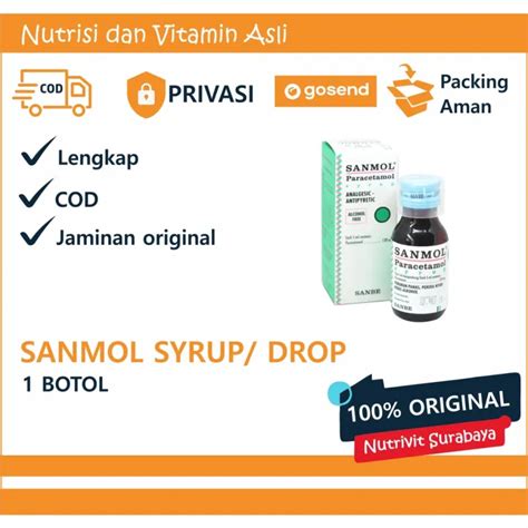 Sanmol Syrup Drop Lazada Indonesia