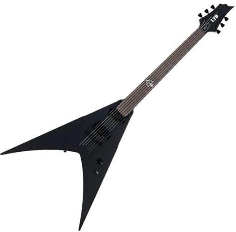 Ltd Nergal Hex 6 Black Satin Guitare électrique Signature