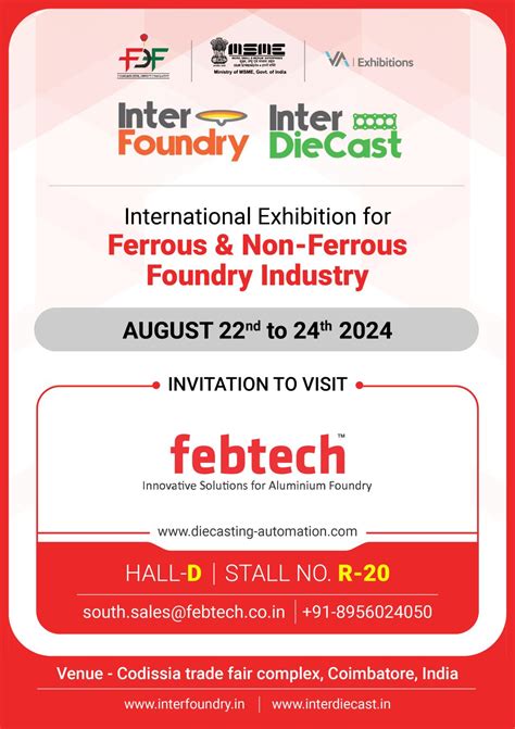 Febtech Industries On Linkedin Febtech Industries Foundryexpo Industrialinnovation…