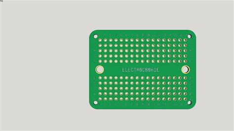 Electrocookie Quarter Sized Protoboard 3d Warehouse