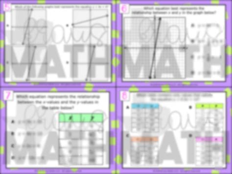 77a Linear Relationships Staar Test Prep Teks Task Cards Kraus Math