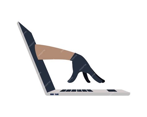 Premium Vector Hacker Thief Stealing Confidential Data Personal