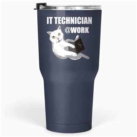 Cat Paws IT Technician Cat Programmer Techie Tumblers 30 Oz Sold By