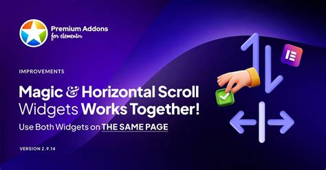 magic scroll addon and horizontal scroll widget compatibility