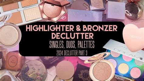 Highlighter And Bronzer Declutter Palettes Duos Singles 2024