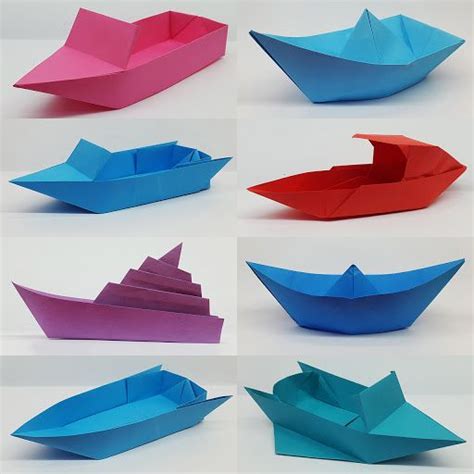 Origami Paper Craft Boat At Geri Hodge Blog