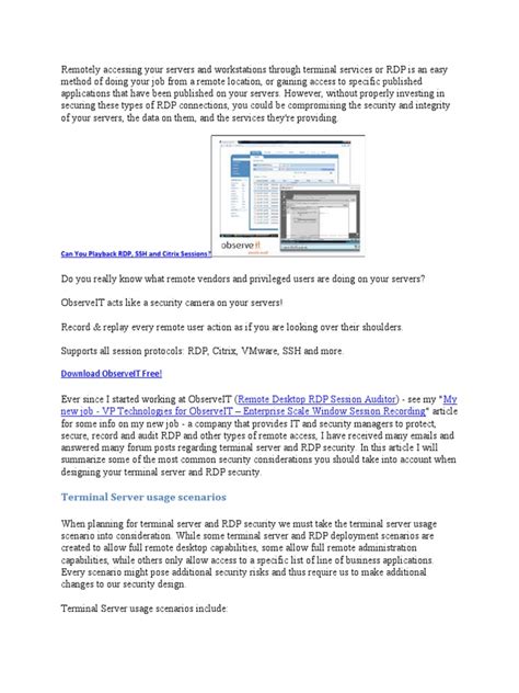 Windows Server 2008 Terminal Services Pdf Remote Desktop Services