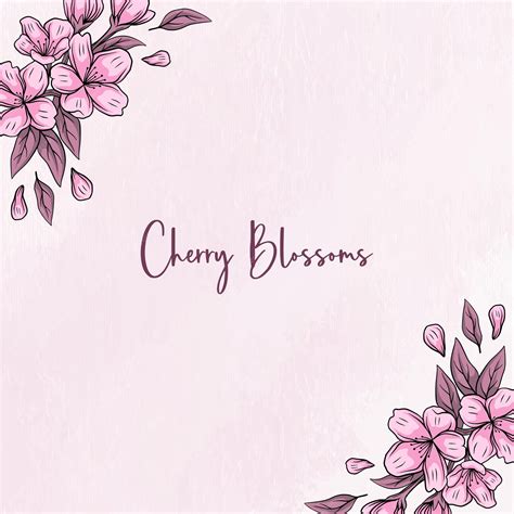Premium Vector Elegant Cherry Blossom Background