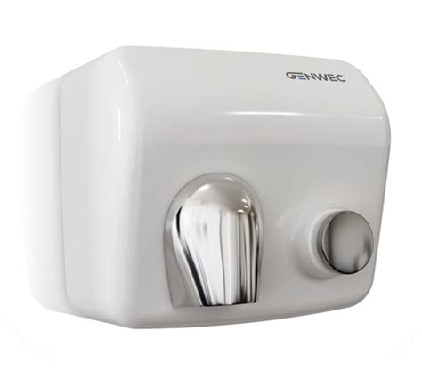 Genwec Classicflow Hand Dryer Steel White Manual