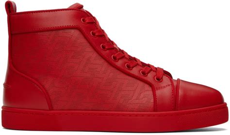 Christian Louboutin Red Louis Orlato Sneakers Swag Shoes Red Louboutin Christian Louboutin