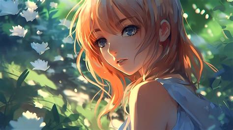 Premium Ai Image A Girl With Blue Eyes Looks At The Camera