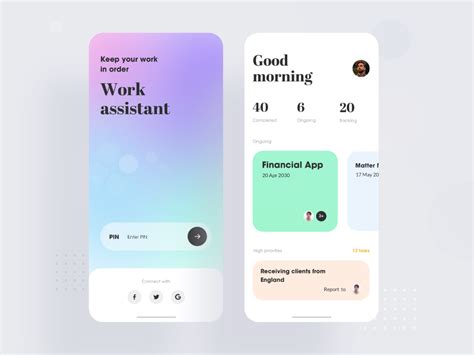 Work Assistant App 1 Web Design Screendesign Webdesign