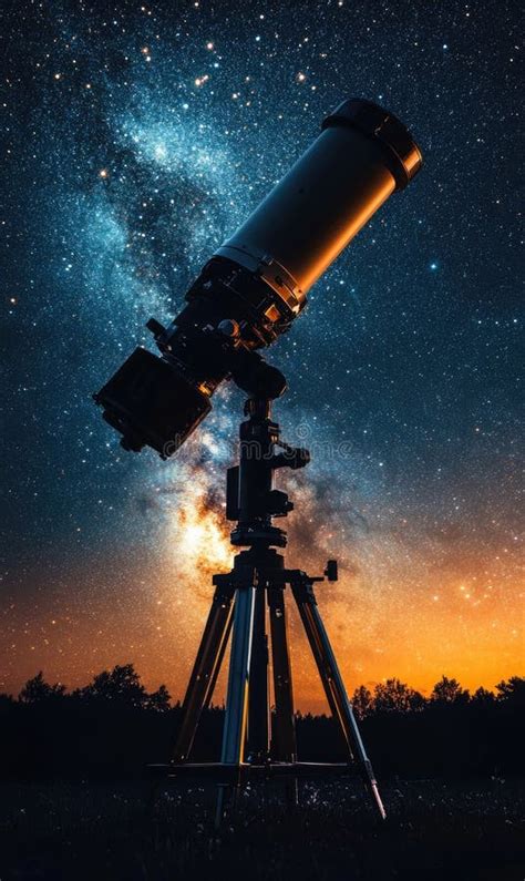 Celestial Discovery Cosmic Science Astronomy Passion Planetary Observation Telescope Focus