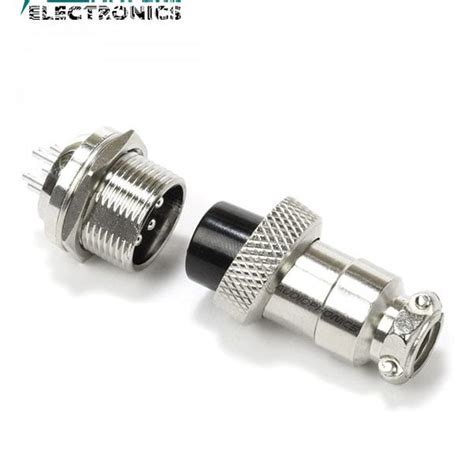 Gx16 Metal Panel Connector 8 Poles Ampere Electronics