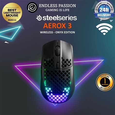 Steelseries Aerox 3 Wireless 2022 Edition Super Light Gaming Mouse