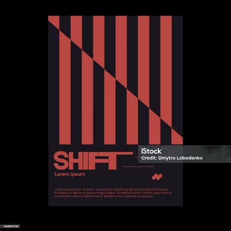 스위스 디자인 포스터 레이아웃의 메타 현대 미학 대담한 타이포그래피와 기하학적 모양으로 만든 그래픽 템플릿 0명에 대한 스톡