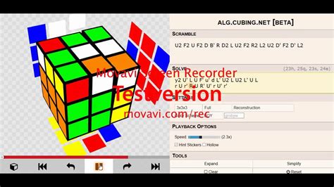 Reconstruction Of Drew Brad S Sec Single On Alg Cubing Net