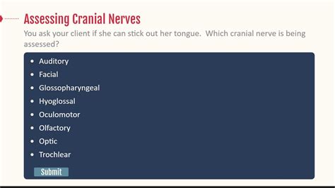 Assessing Cranial Nerves Wisc Online Oer