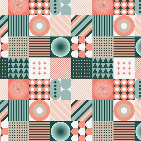 Free Vector Muted Color Palette Pattern