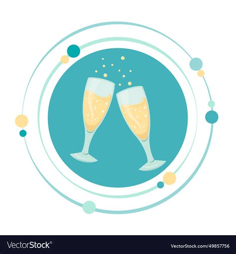 Champagne Glasses Icon Royalty Free Vector Image