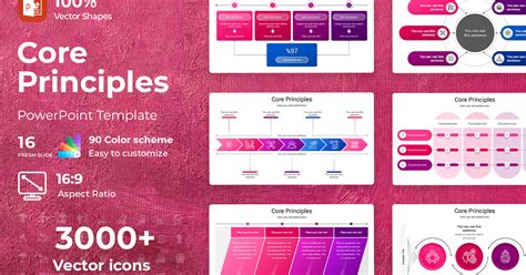 Core Principles Powerpoint Presentation Template Incl Values And Integrity Envato