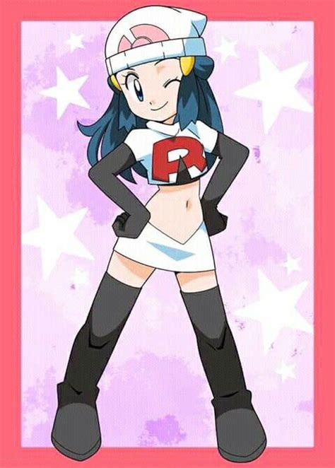 Dawn In Team Rocket Uniform Rpokemonart