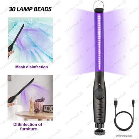 2021 Hot USB Rechargeable Portable LED UV Disinfection Stick Lamp