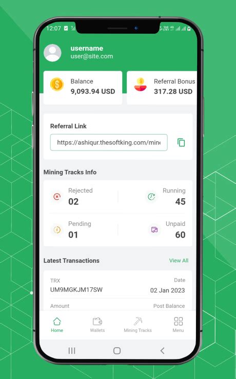 MineLab Cloud Crypto Mining Mobile Application By ViserLab CodeCanyon