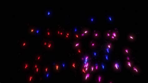 4k Loop Seamless Of Real Fireworks Background Glowing Fireworks Show