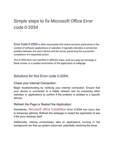 Ppt Error Code 0 2054 2 Powerpoint Presentation Free Download Id