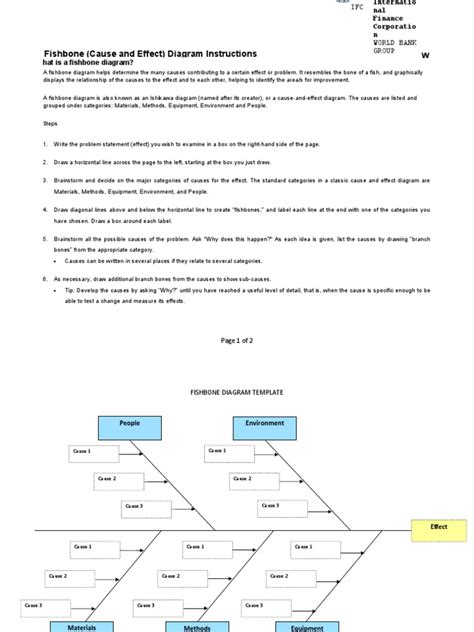 Fishbone Instructions Download Free Pdf Causality Brainstorming
