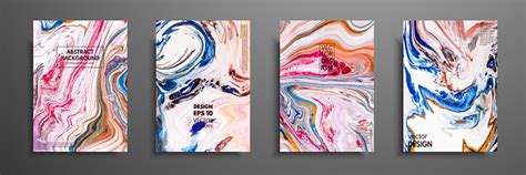 추상 회화 월페이퍼 포스터 카드 초대장 웹사이트에 대 한 유행 배경으로 사용 될 수 있습니다 현대 작품입니다 대리석 효과 그림입니다 혼합된 빨간색 파란색과 분홍색