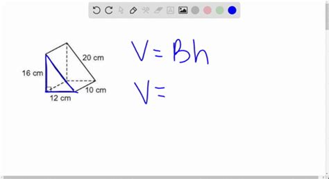 SOLVED Finding The Volume Of A Triangular Prism With Four Numbers