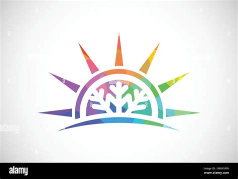 Air Conditioner Low Poly Logo Sign Symbol Hot And Cold Symbol Stock Vector Image And Art Alamy