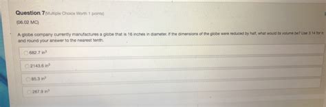 Solved Question 7 Multiple Choice Worth 1 Points 06 02 MC Chegg